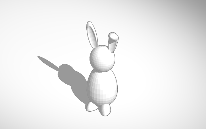 3D design bunny projekt 1 - Tinkercad