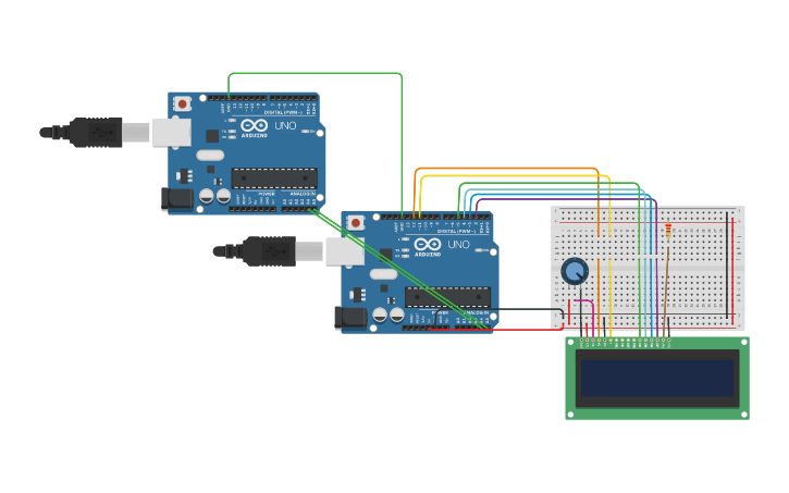 Circuit design lcd display - Tinkercad