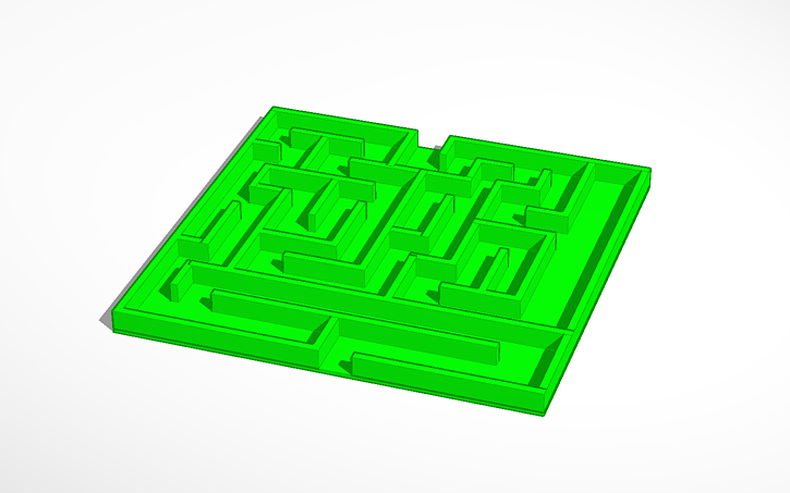 3D design maze - Tinkercad