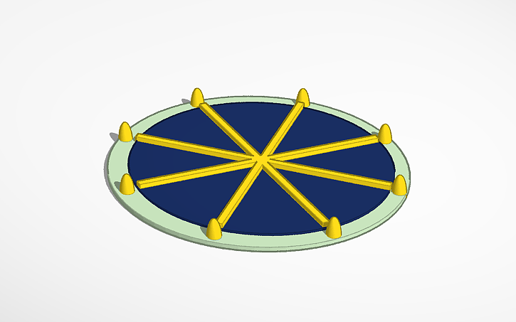 3D design ruleta proyecto - Tinkercad