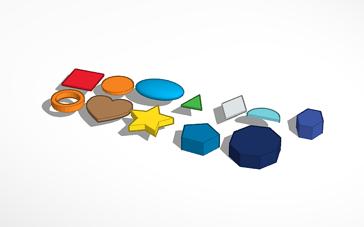 3d Design Shapes And Colors Tinkercad