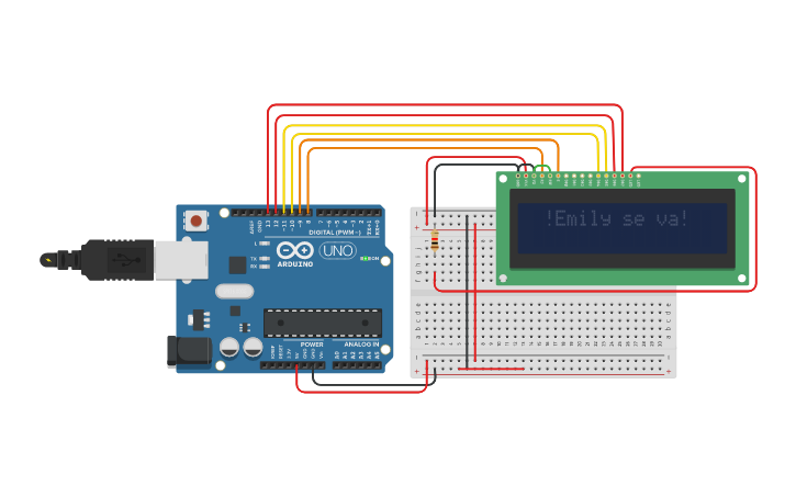 Circuit design "KevinJD Arduino Con LCD 3" | Tinkercad