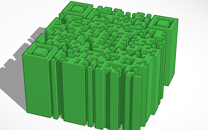 3D design maze - Tinkercad