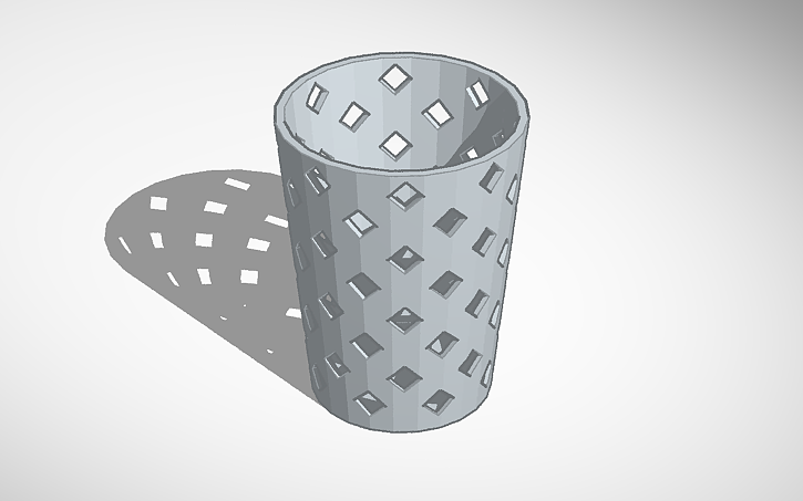 3d Design Garbage Bin Tinkercad