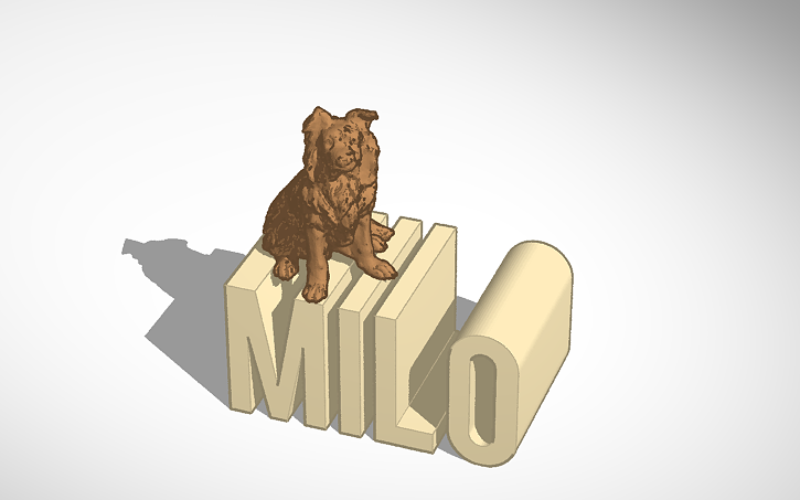 3D design Milo - Tinkercad