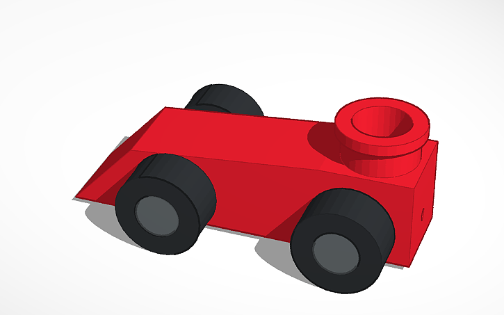 3D design Balloon Powered Car - Tinkercad