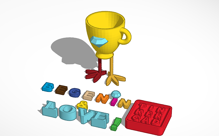 3D design 3e fincan | Tinkercad