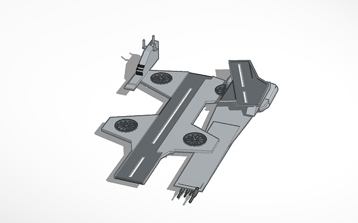 3D design shield helicarrier - Tinkercad