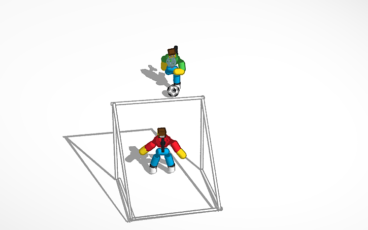 3D design Soccer Player Robot - Tinkercad