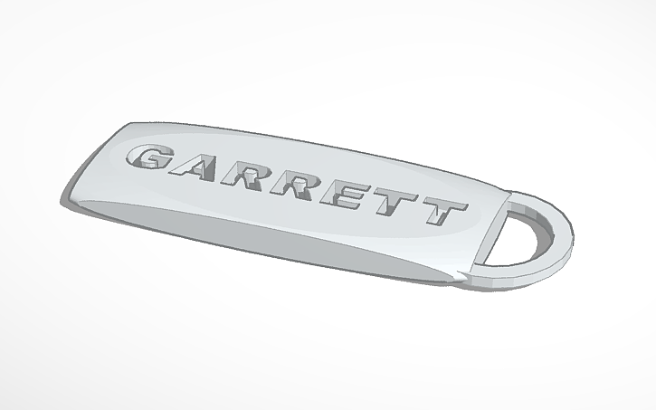 3D design Garrett Name tag | Tinkercad