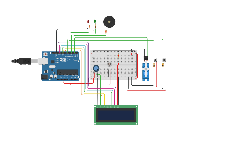 Circuit design Biometric Lock Safe | Tinkercad