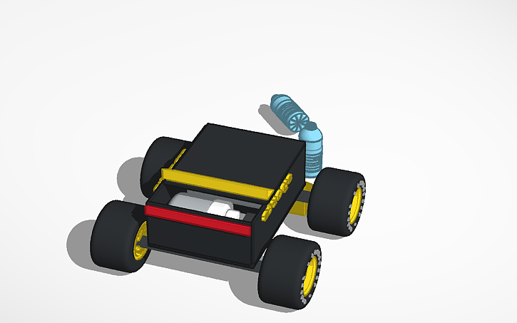 3D design limpiador de basura - Tinkercad