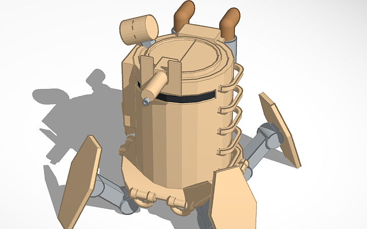 3D design Scout Mech (Iron Order) - Tinkercad