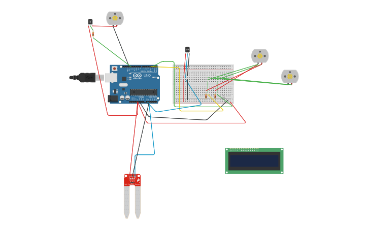 Circuit design Smart Farming (Iot) - Tinkercad