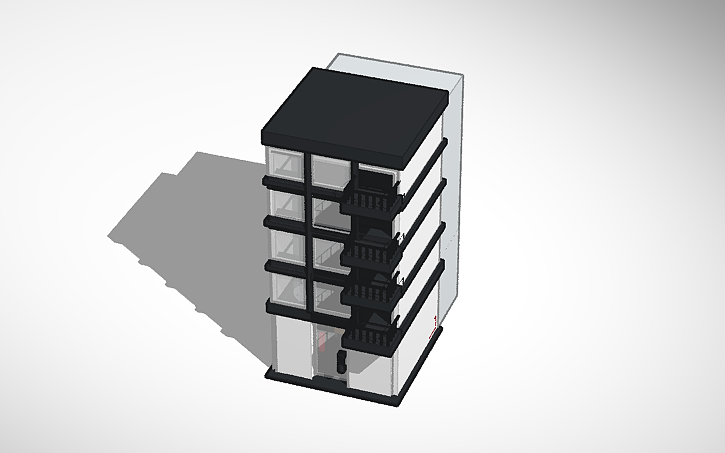3D design LUXURY APARTMENT BUILDING - Tinkercad
