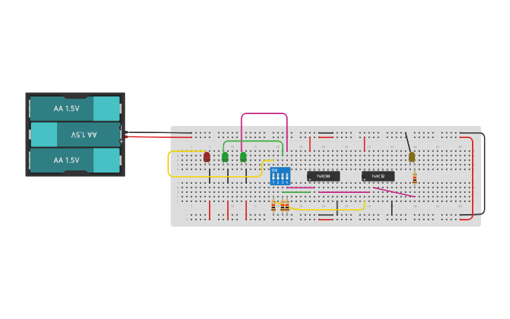 Circuit design Circuito alarma contra incendios. - Tinkercad