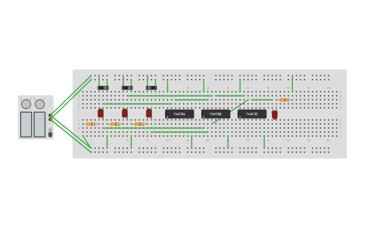 Circuit design Multiplexer 2-to-1 - Tinkercad