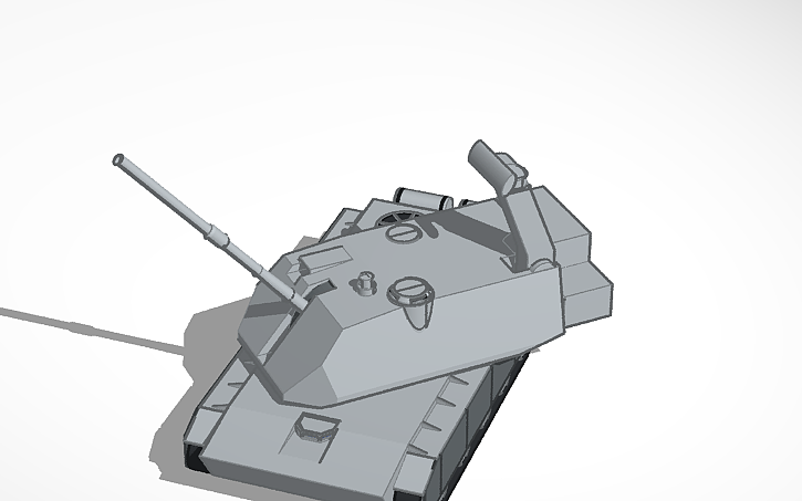 3D design black knight 76mm Otomatic SPAAG fireing - Tinkercad