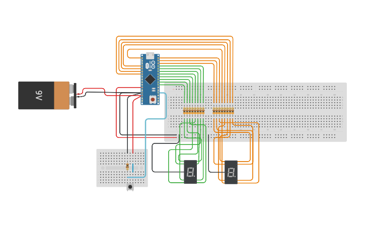 Circuit design Slot Machine Completo - Tinkercad