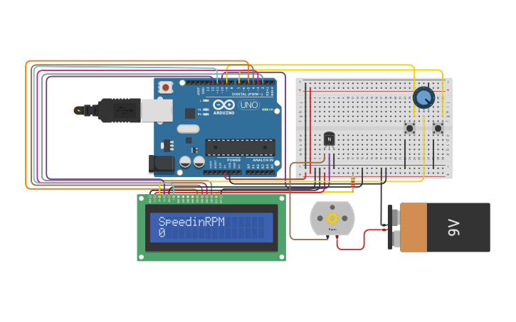 Circuit design Encoder - Tinkercad