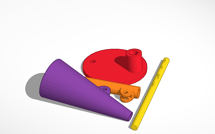 3D design Cone Joint Stuffer funnel - Tinkercad