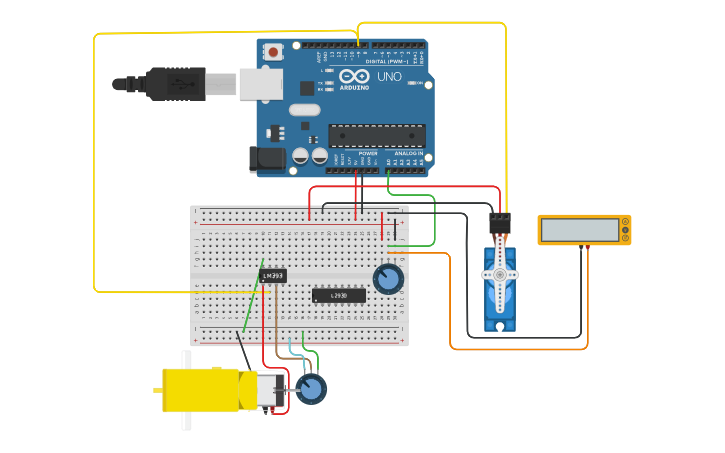 Circuit Design Servo Potentiometer Eq Tinkercad