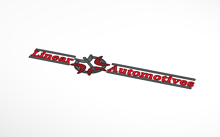 3D design Linear Automotives Logo | Tinkercad