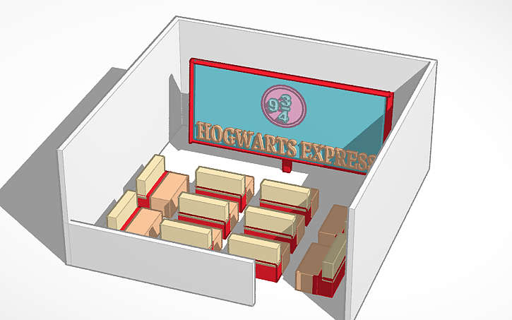 3D design Hogwarts Express Platform - Tinkercad