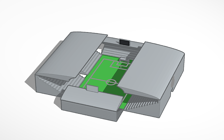 3D design soccer stadium - Tinkercad
