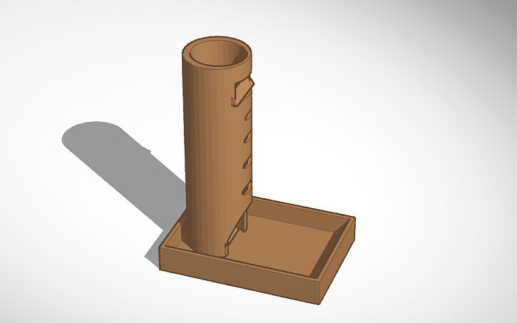 3D design Flute Dice Tower with Tray | Tinkercad