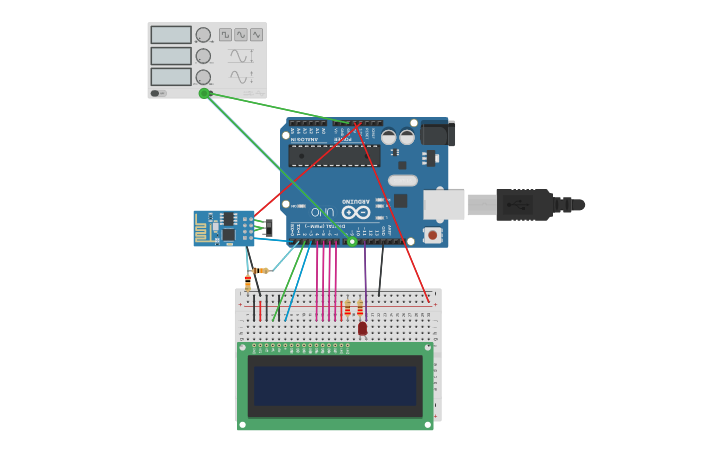 Circuit design ESP8266 Dweet Demo TUBES - Tinkercad