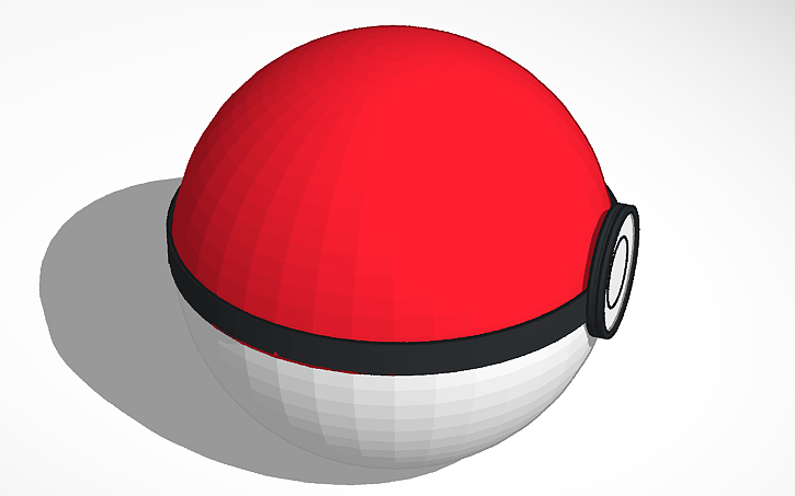3D design pokeball | Tinkercad