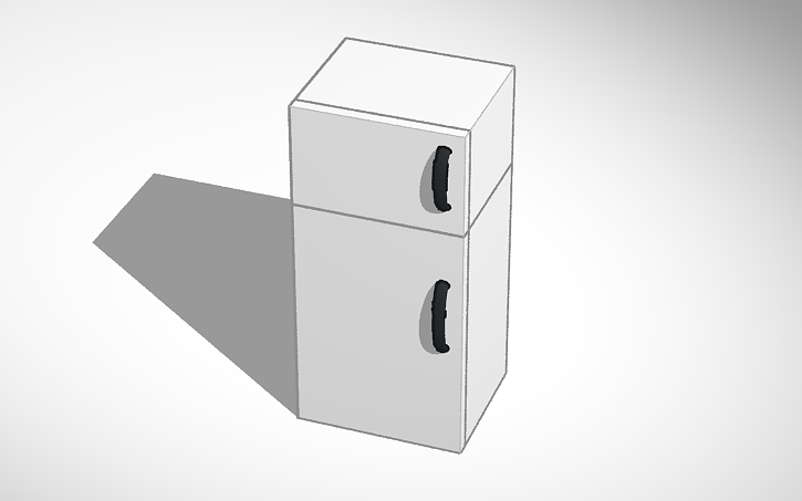 3D design fridge - Tinkercad