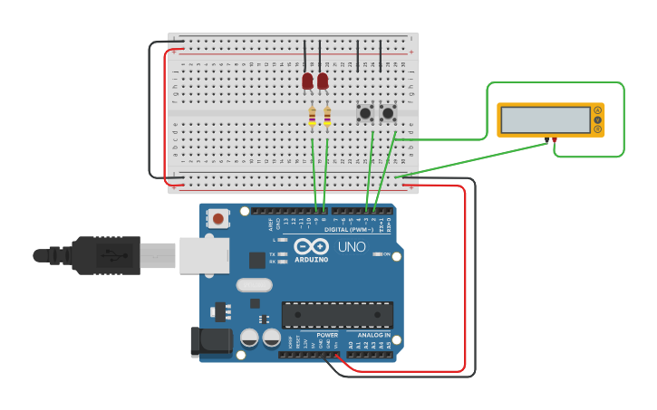 Circuit design Ex5.2 - Tinkercad