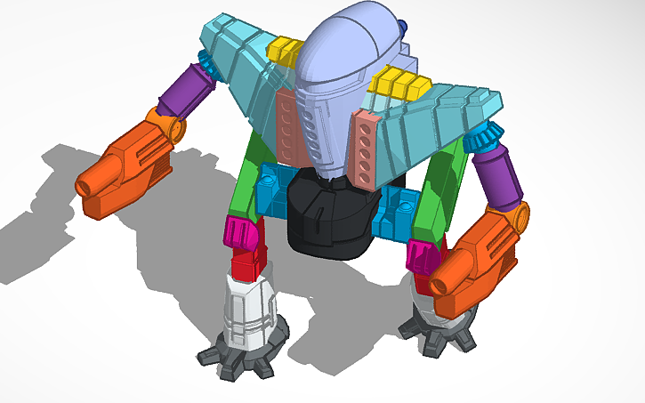 3D design BanderSnatch Battlemech BattleTech | Tinkercad