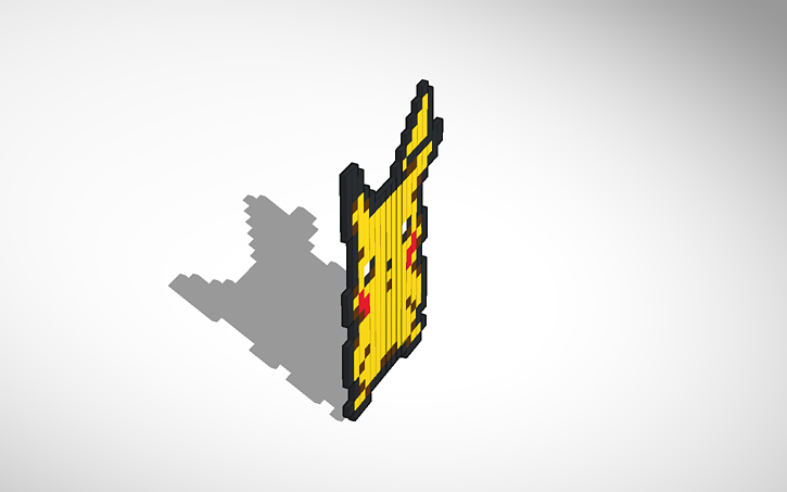 3D design Pikachu | Tinkercad