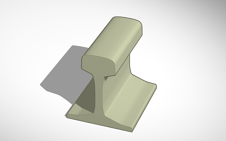 3D design Rail - Tinkercad