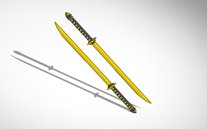 3D design The "Wasp Storm" Sci-fi Short Swords | Tinkercad
