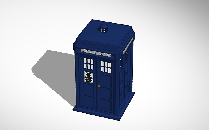 3D design Tardis - Tinkercad