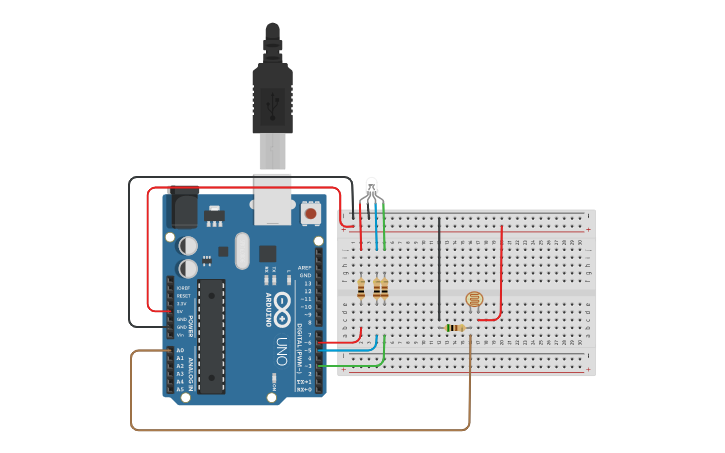 Circuit design Práctica5_Ortega | Tinkercad