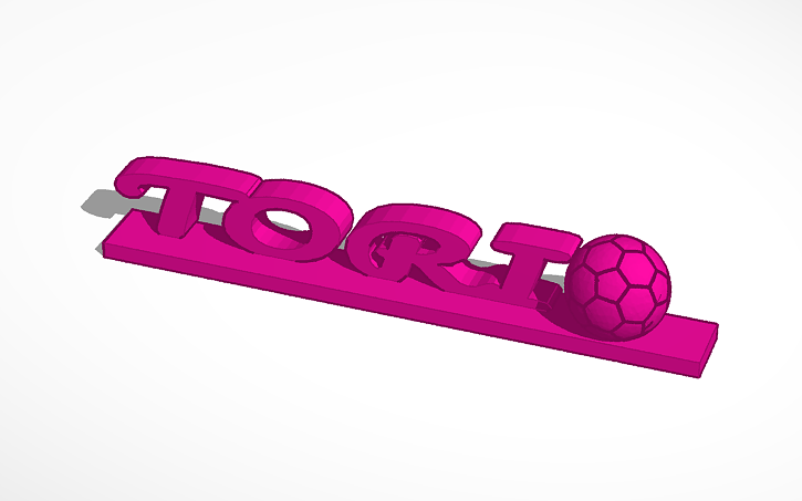 3D design TORI-NAMEPLATE | Tinkercad