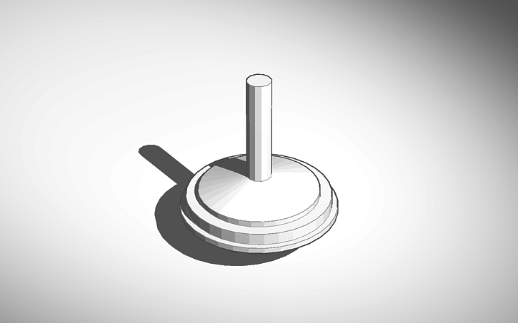 3D design spin top - Tinkercad
