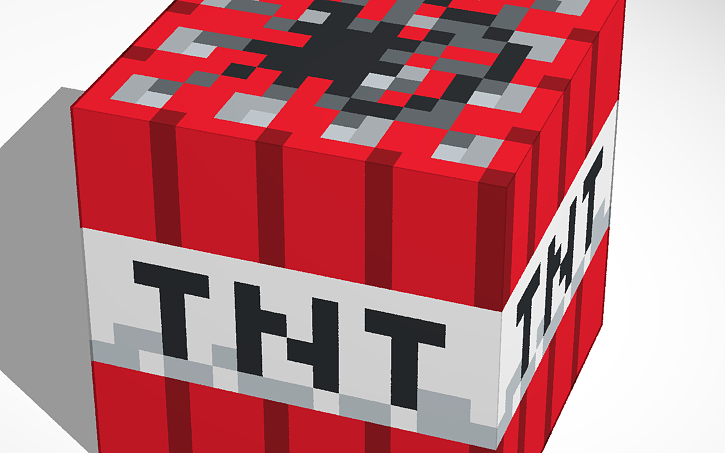 3D design Block of TNT from Minecraft - Tinkercad