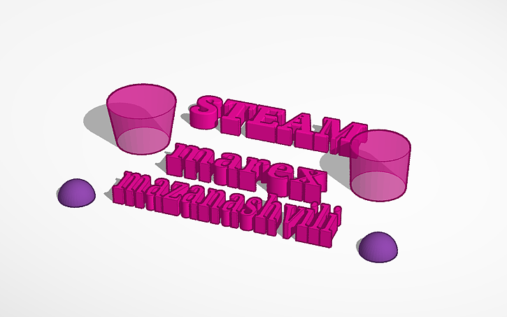 3D design STEAM 3D - Tinkercad