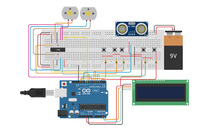 Circuit design Caio, João e Almir - Tinkercad