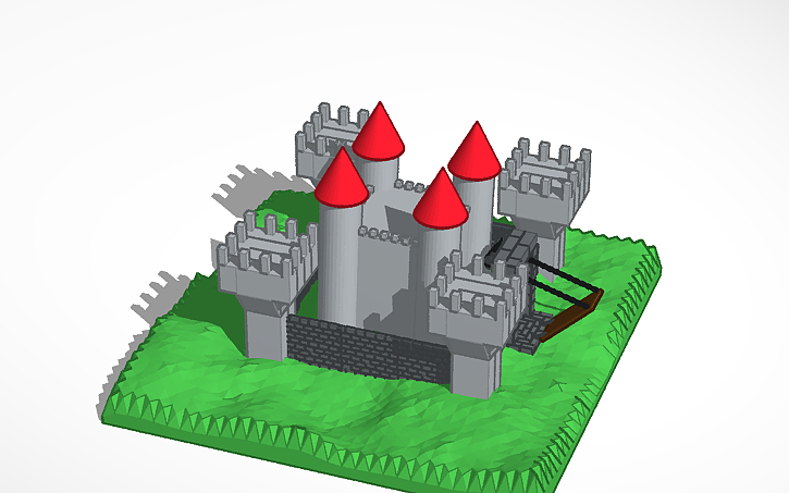3D design Castle - Tinkercad
