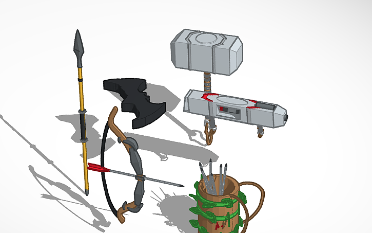 3D design powerful weapons | Tinkercad
