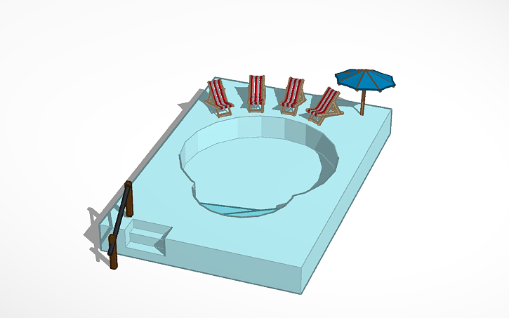 3D design Swimming Pool | Tinkercad
