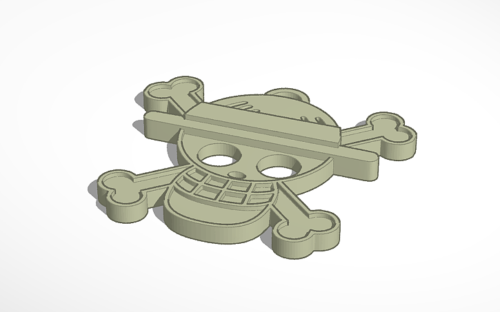 3D design Llavero One Piece - Tinkercad