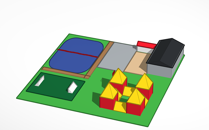 3D design Landscaping Plan - Drake | Tinkercad